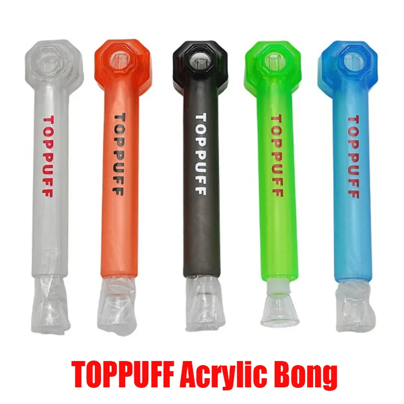 TopPuff Acrylic Bong | Screw On Water Pipe | Glass Hookah | Portable ...
