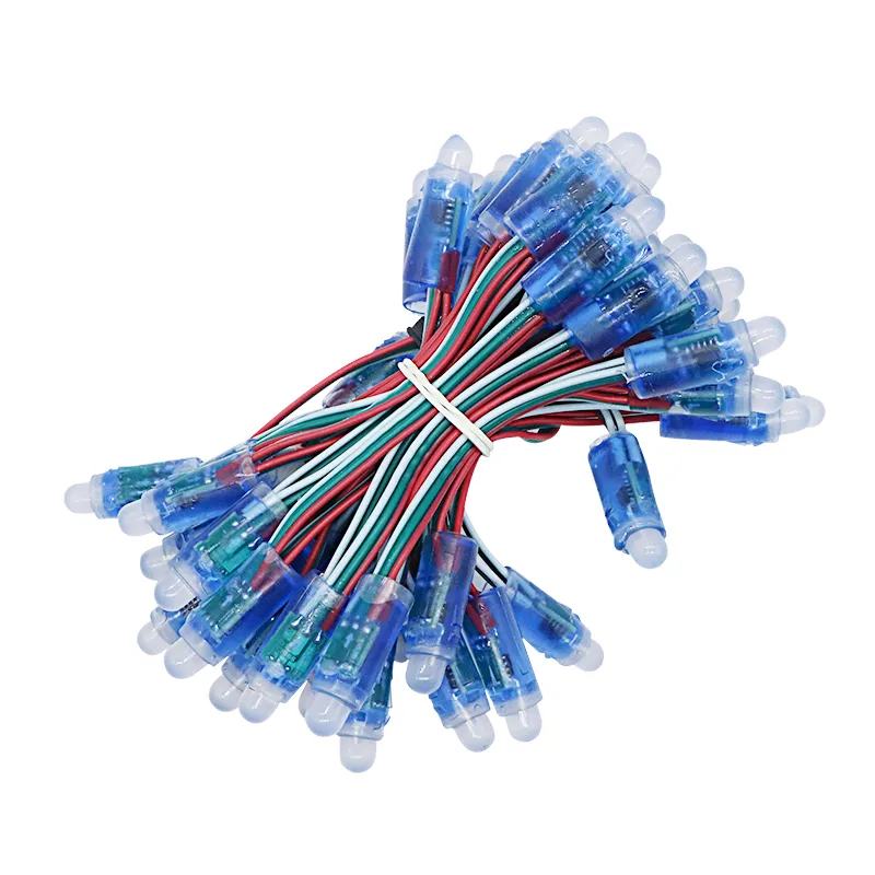 WS2811 LED Lights Pixel Module: 12mm Waterproof Point Light, DC5V RGB ...