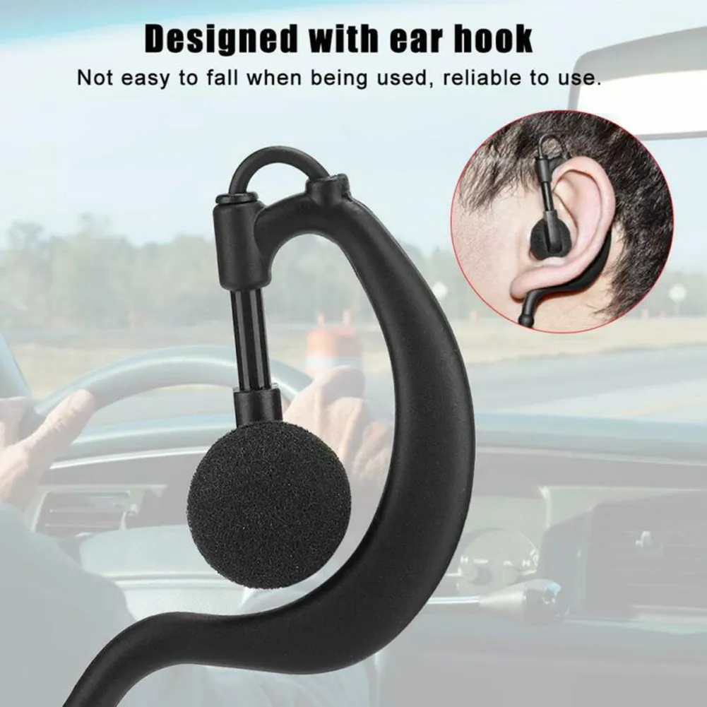 Professional Earhook Earpiece For ICOM IC M33 M25 M34 Walkie Talkie ...