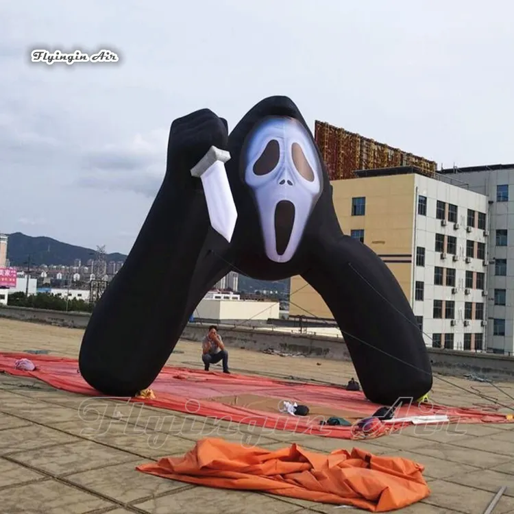 Giant 4/5m Halloween Death Arch Inflatable: Creepy Halloween ...