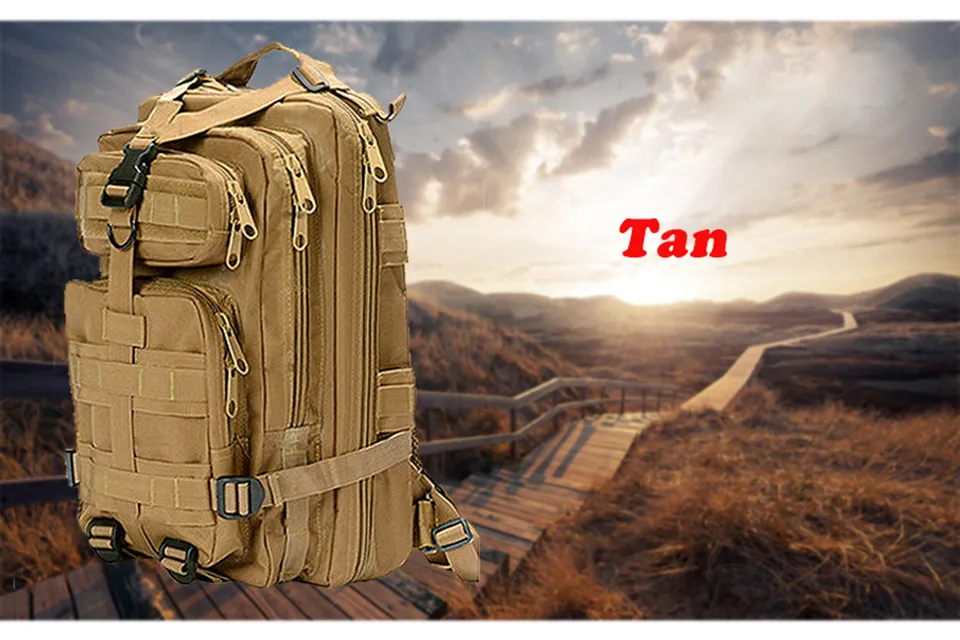 28L Waterproof Military Tactical Rucksack Backpack 1000D Nylon Army ...