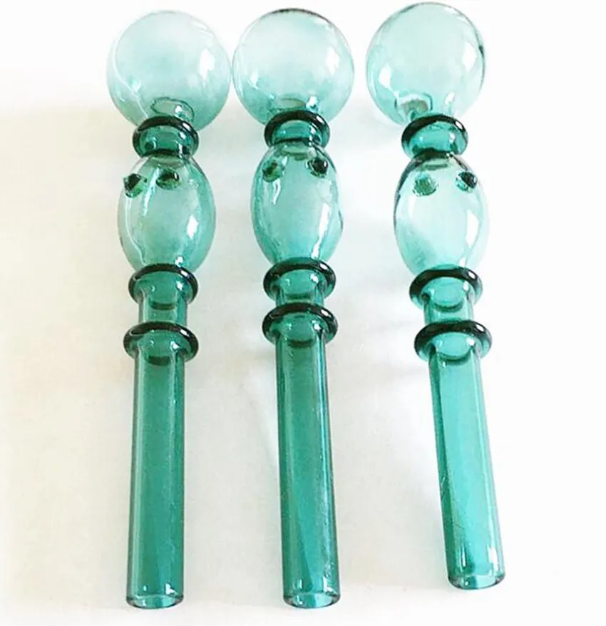 Double Bubble Glass Straight Pot Glass Bong Dab Rig Water Pipes Oil ...