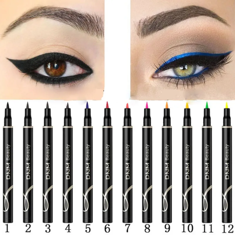 DNM Matte Liquid Eyeliner Pencil Waterproof Long-lasting Eye Liner Set ...
