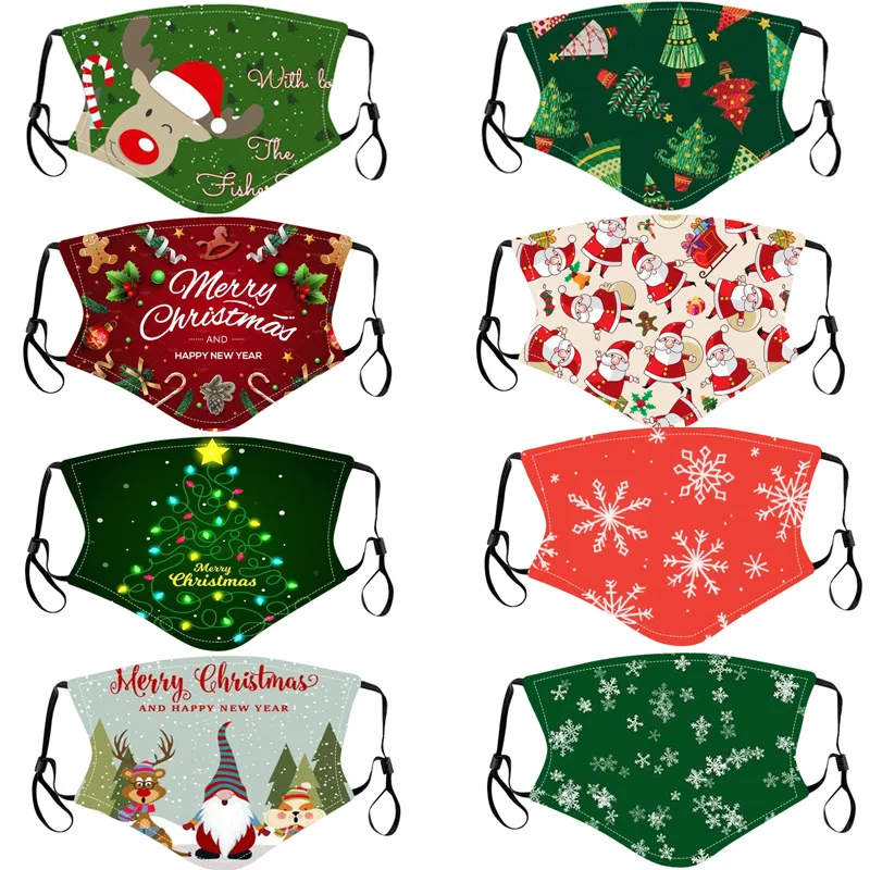 3D Printed Designer Christmas Masks - Washable, Breathable, Adjustable ...