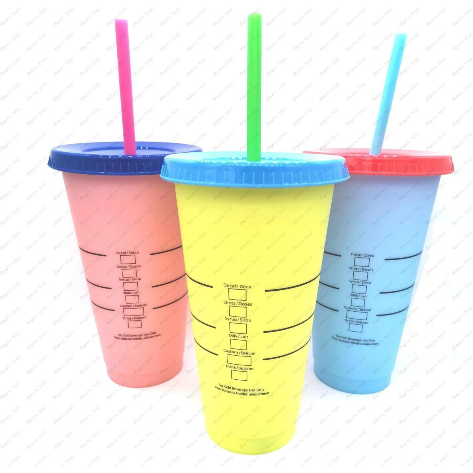 DHgate.com:5 Color-Changing Stadium Cups 24oz, Reusable Plastic ...