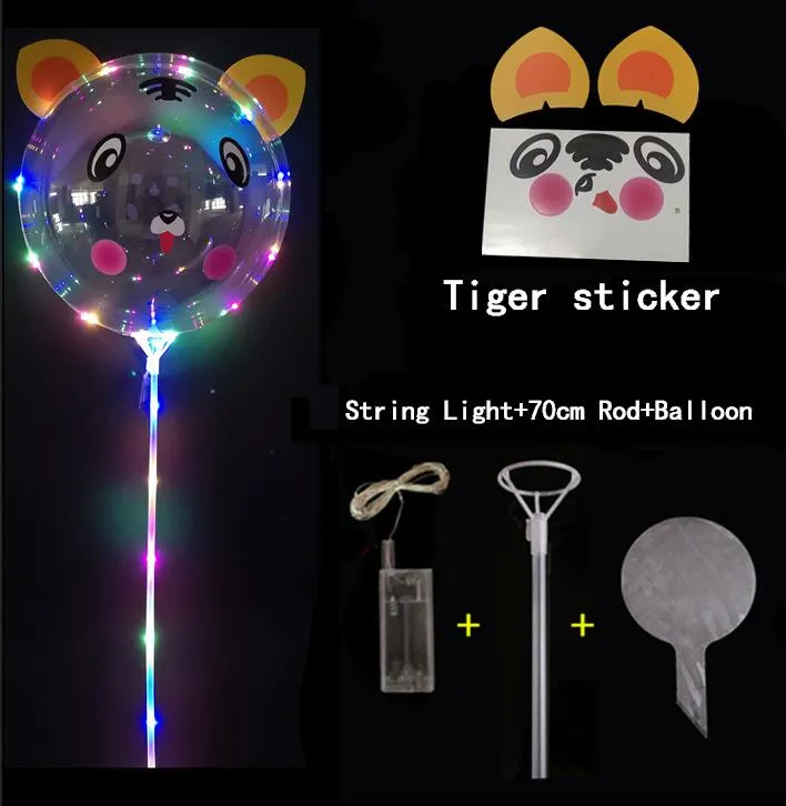 Multicolor 20 Inch BOBO Balloon LED Light With 30 LEDs For Party ...