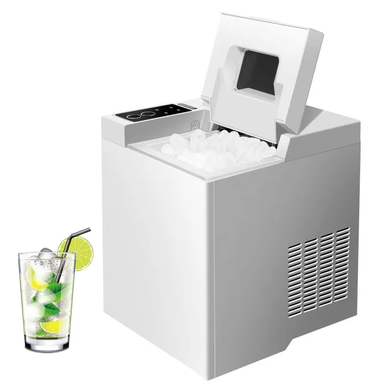 Commercial Ice Maker Machine - 15kg/24H Round Ice Cube Maker, Perfect ...