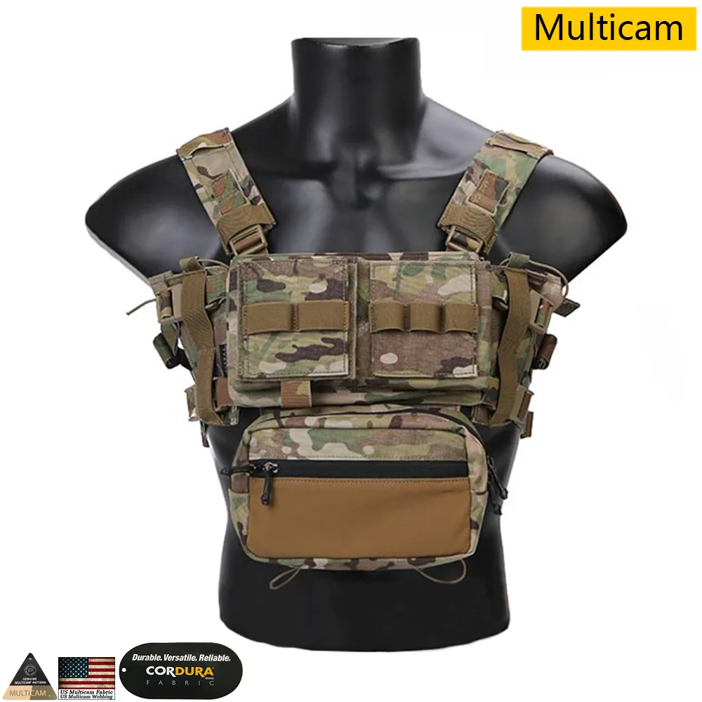 Tactical Chest Rig, Micro Fight Chassis MK3, Airsoft Vest W/ 556 Mag ...