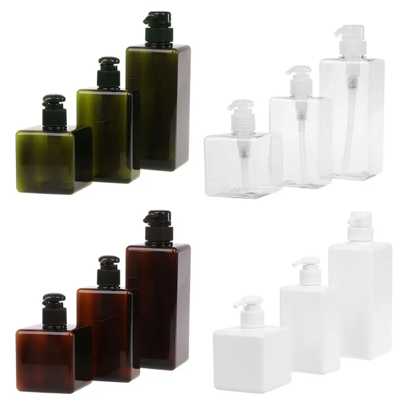 Travel Shampoo Bottles Refillable Plastic Pump Bottles for Shampoo ...