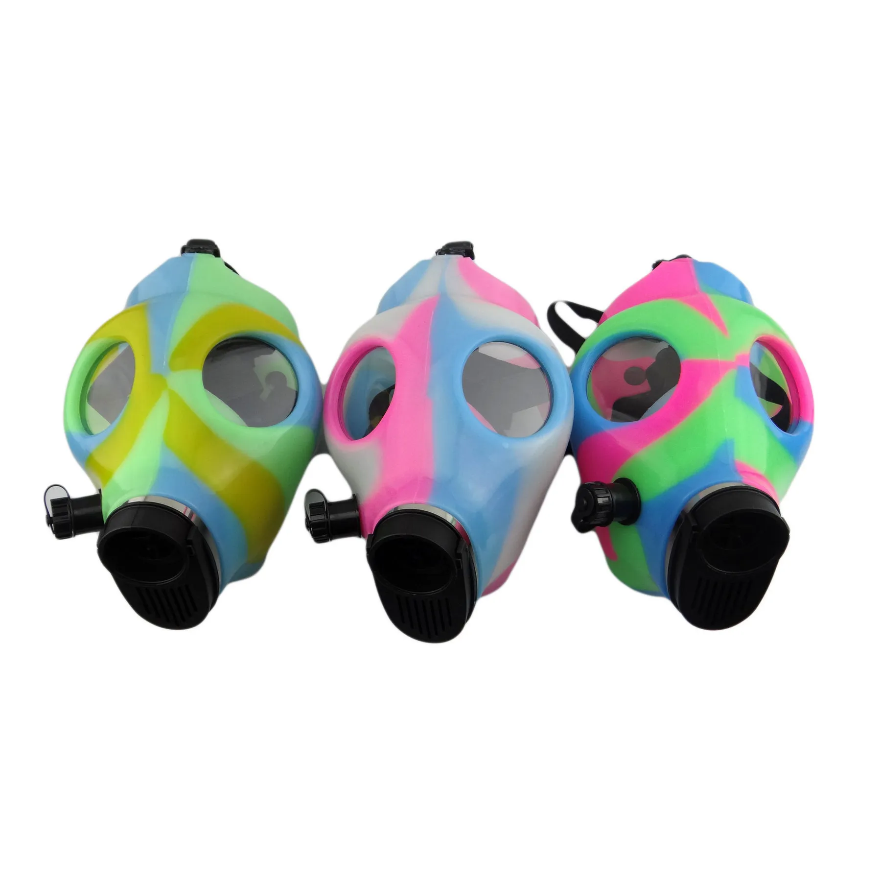 Dropshipping Smellproof Glass Water Bong With Skull Mask Design Ideal ...