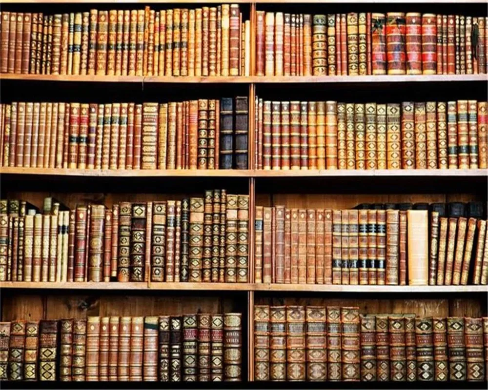 Vintage 3D Photo Book Wallpaper Mural Customizable Wall Sticker For ...