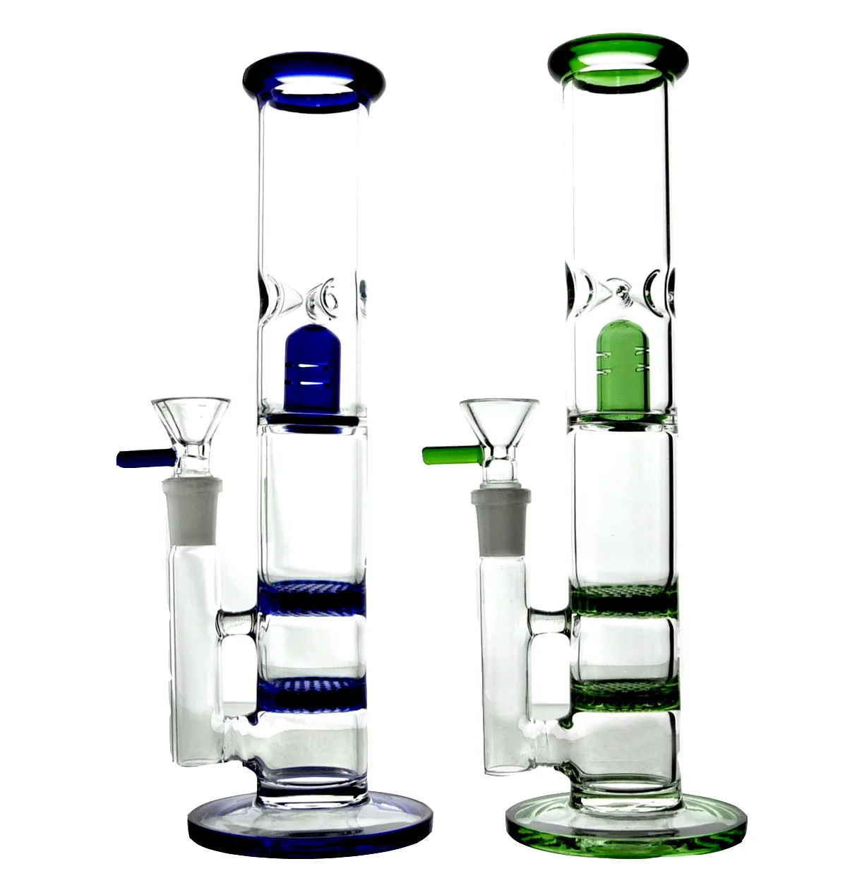 BONGS DE 12 POUVERES DE TWIN COUCHES TWIN PROCOLATEUR BLUE DAB DAB RIB ...