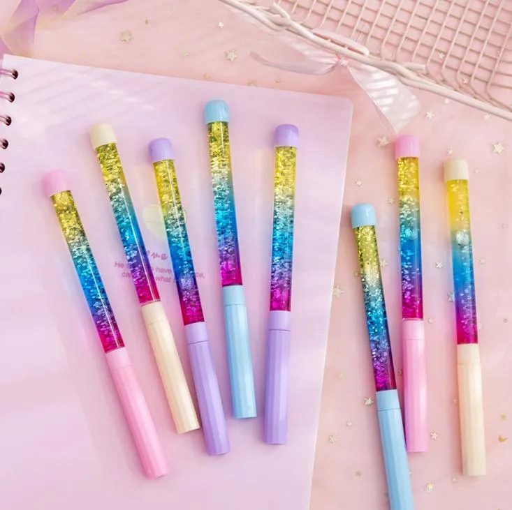 Rainbow Drift Sand Ballpoint Pens Glitter Crystal... From Szyang, $0.23 ...