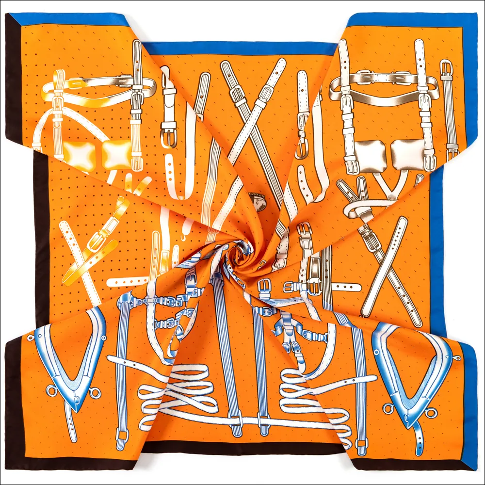 Premium Silk Square Scarf: Versatile Hand-Rolled Edge Headwrap - Shop ...