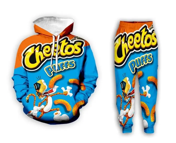 3D Printed Cheetos Puffs Hoodies For Men And Women Casual Fashion Hip ...