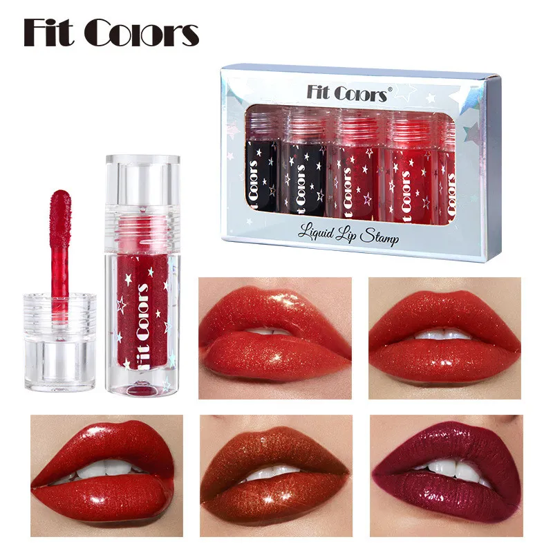 Fit Colors Mini Lip Gloss Set Moisturizer Lipgloss Box And Matte Shiney ...
