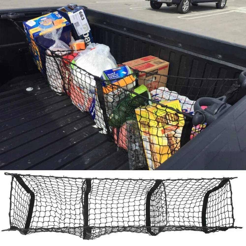 Truck Bed Organizer Net: Secure Your Cargo! Durable Auto Trunk Storage ...