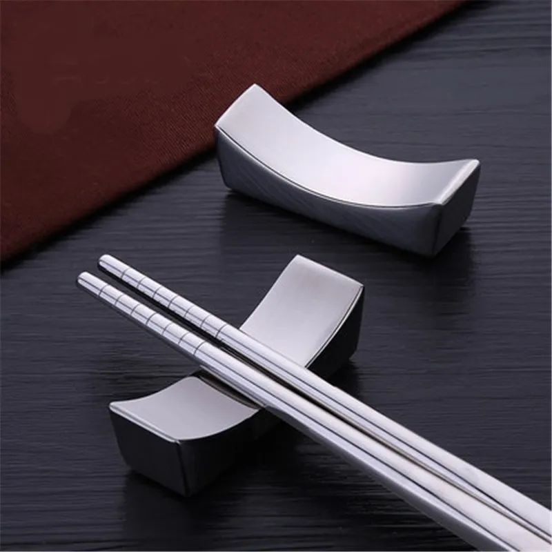 Chinese Chopstick Rest Traditional Irregular Square 304 Stainless Steel ...