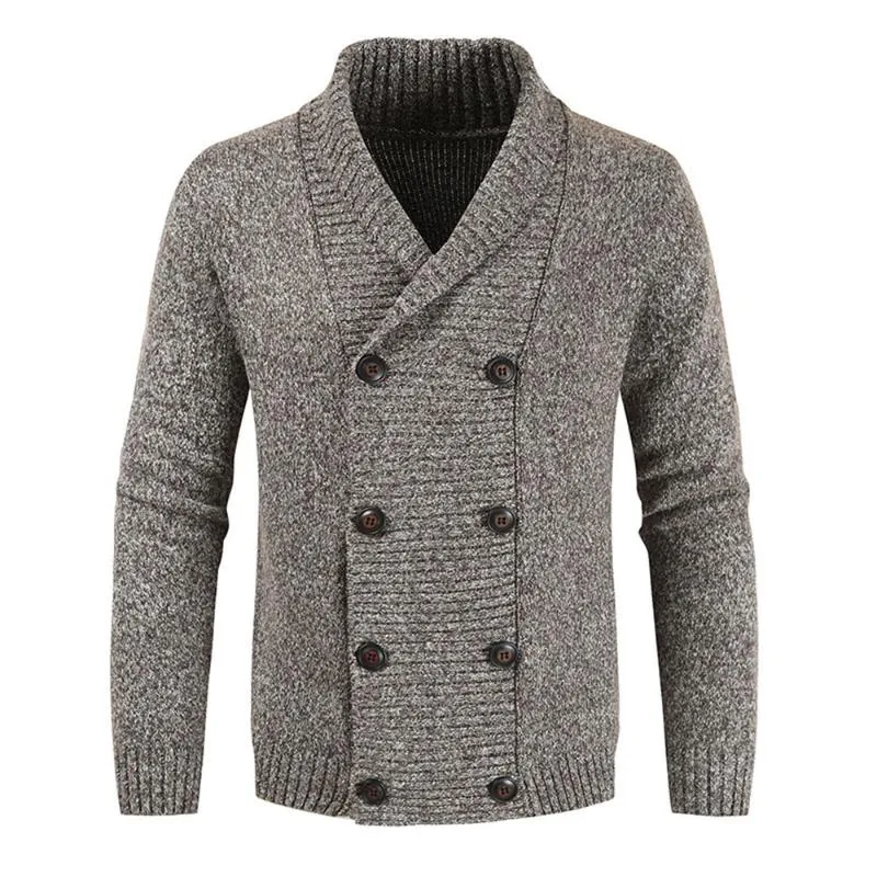 Mens White Cardigan Sweater, Casual Knit Cardigan: Autumn Winter ...
