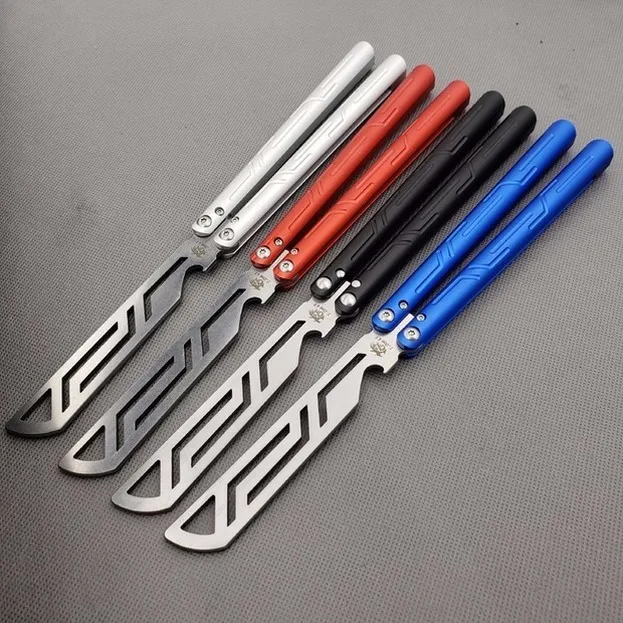 Butterfly Trainer Practice Tool Unsharpened Metal Balisong Style For ...