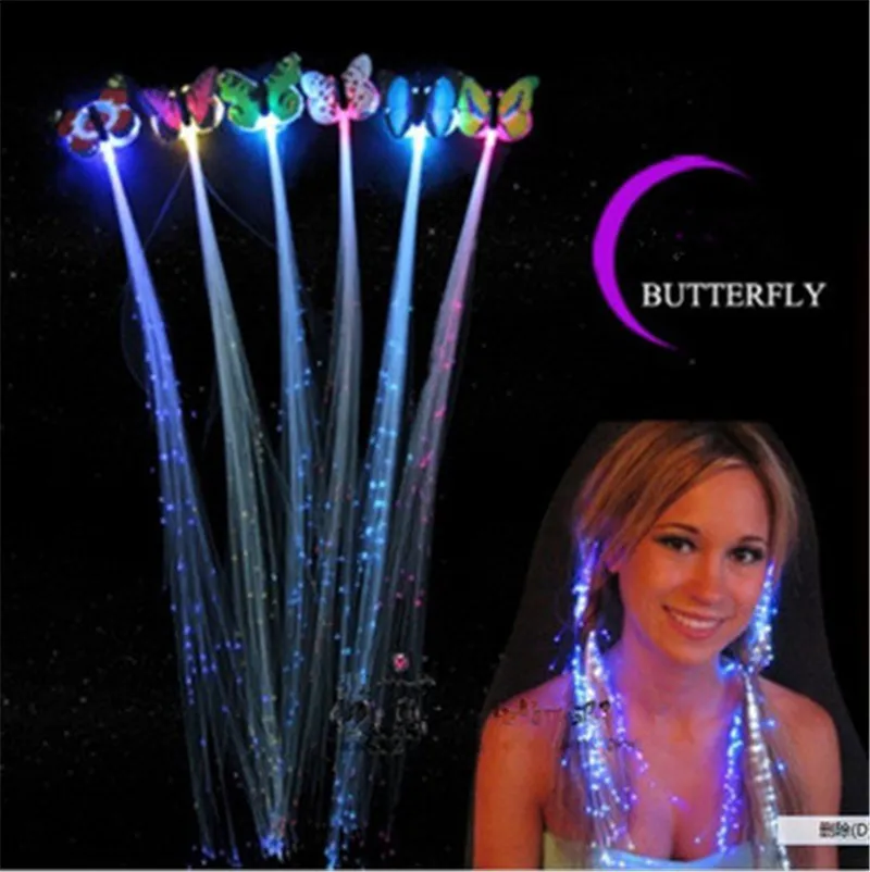 LED Hair Braid Lights, Glowing Blinking Clip Flashing Lamp Light Up ...