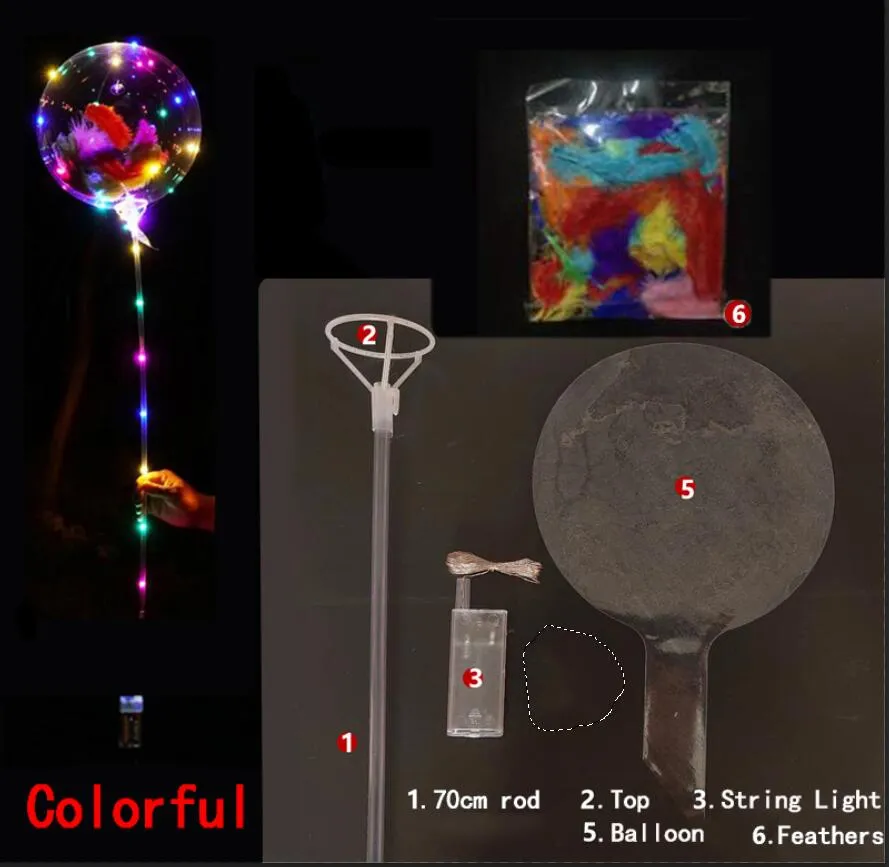 Multicolor 20 Inch BOBO Balloon LED Light With 30 LEDs For Party ...