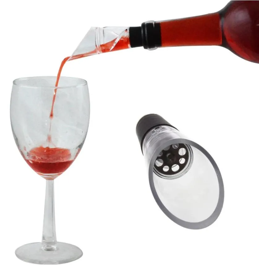 DHgate.com:Glass Red Wine Decanter Spout Aerator Pourer with Filter for ...