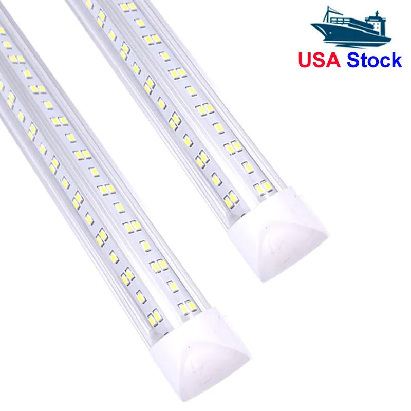 Premium 8 Foot LED Tube Lights - V-Shape T8 - High Output, Energy ...