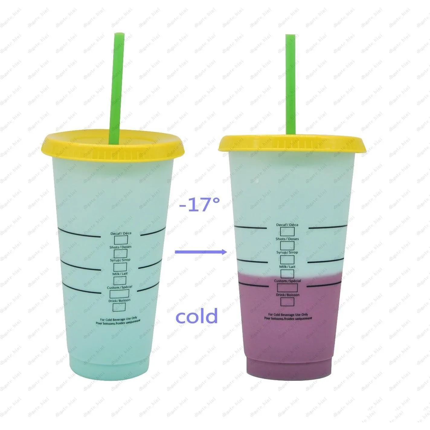 DHgate.com:5 Color-Changing Stadium Cups 24oz, Reusable Plastic ...