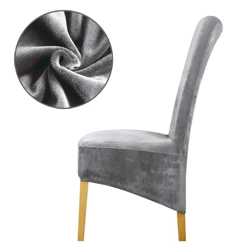 Real Velvet Fox Fabric XL Size Chair Cover Big Size Long Back Europe ...