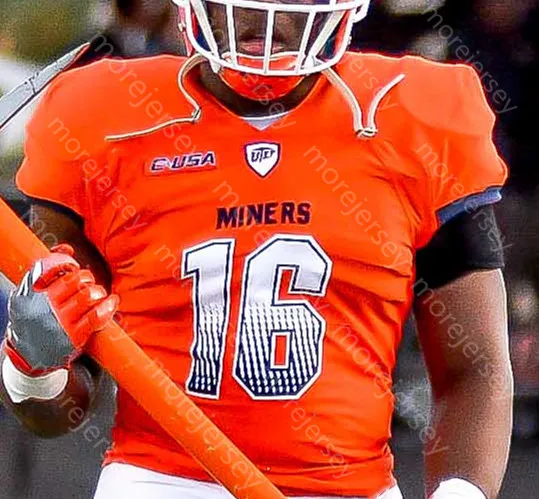 UTEP Miners Football Jersey NCAA College Aaron Jones Gavin Hardison ...