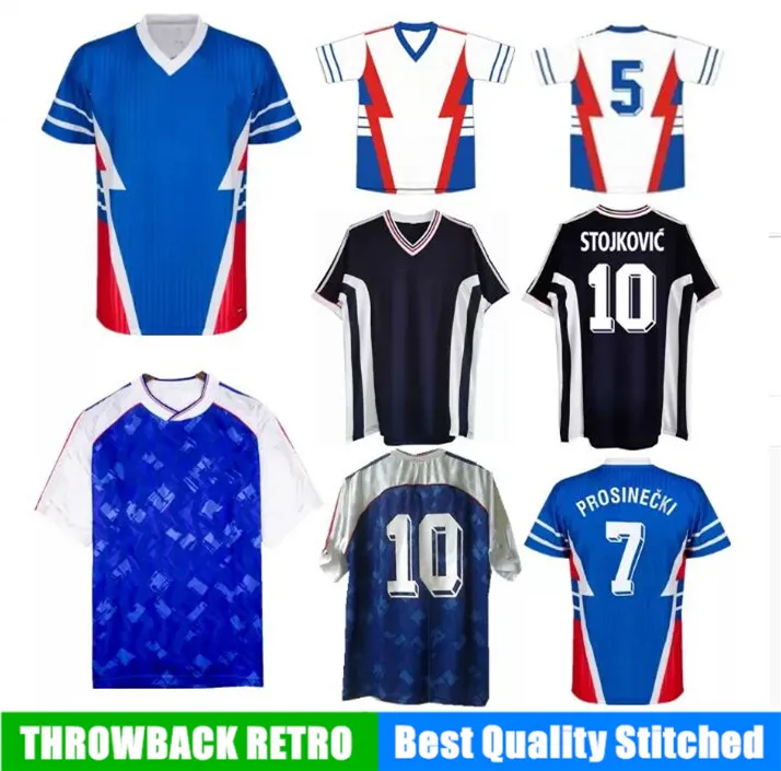 Yugoslavia Soccer Jersey - Pancev, Mijatovic, Mihajlovic, Stankovic ...