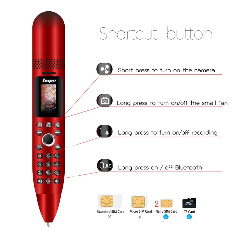 Miniature Cell Phone Ak008: Tiny Phone Bluetooth Dialer, Dual SIM ...