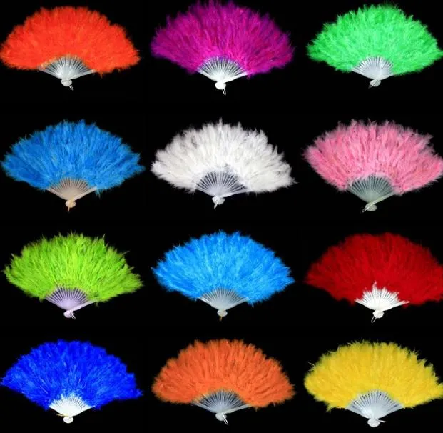 DHgate.com:2022 New Fluffy Feather Hand Fan, Elegant Fancy Props for ...