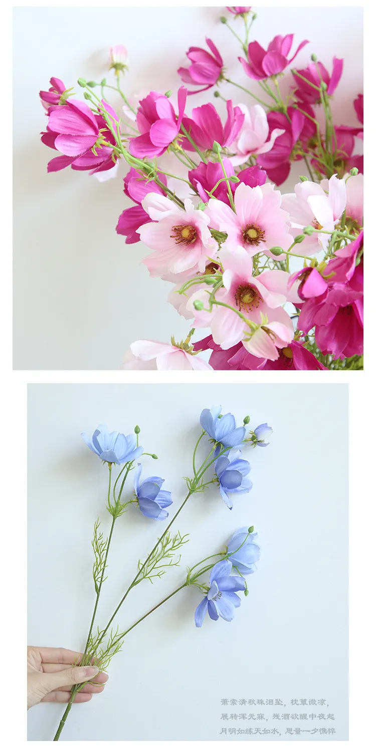 Single Branch Gesang Artificial Flower Manufacturer Home Christmas ...