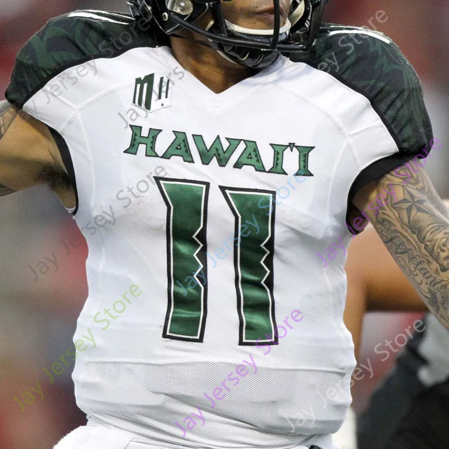 Hawaii Personalized Football Jersey NCAA College Cole McDonald Brayden ...