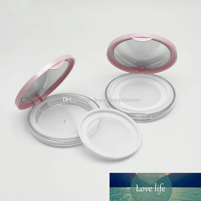Rosa Kunststoff Puder Rouge Box Mit Spiegel, Leere, Tragbare Kosmetik ...