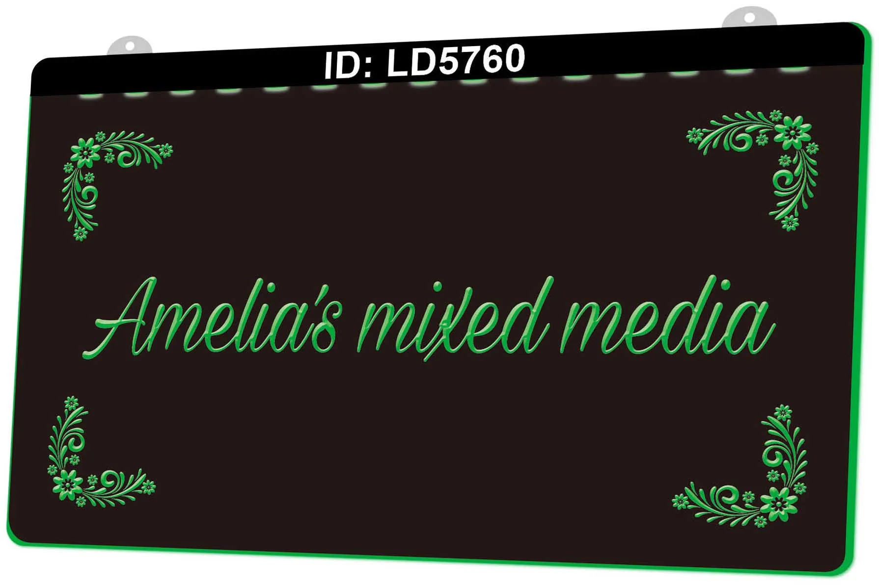 LD5760 Amelias Mixed Media Gravure 3D LED Light Sign Wholesale Retail ...
