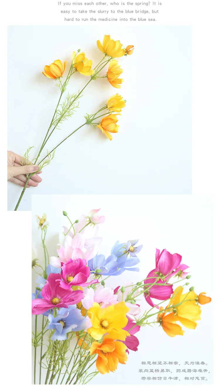 Single Branch Gesang Artificial Flower Manufacturer Home Christmas ...