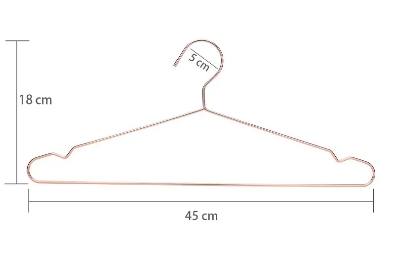 Teeter Hangerlink Rose Copper Gold Metal Clothes Shirts Teeter Hanger ...