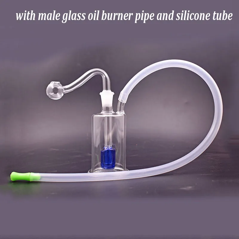 Round Mini Glass Dab Rigs Kit | Thick Recycler Bong Set With Ash ...