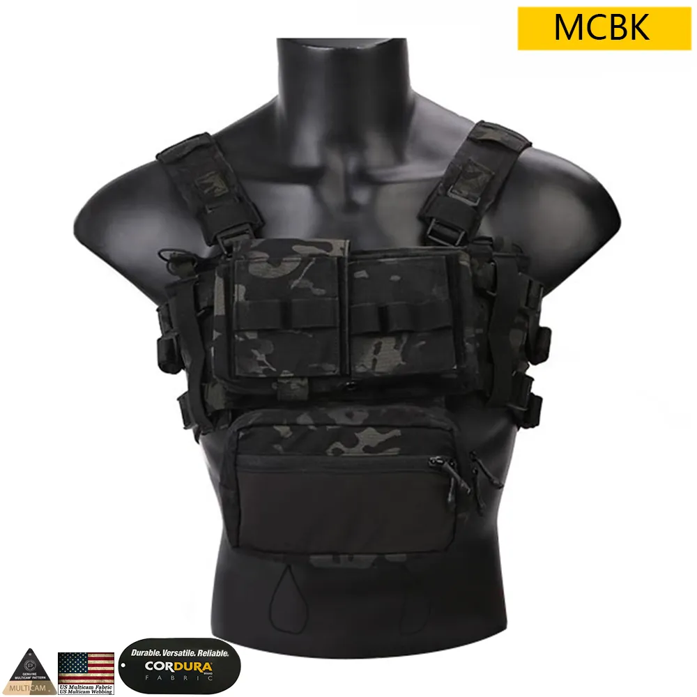 Tactical Chest Rig, Micro Fight Chassis MK3, Airsoft Vest W/ 556 Mag ...