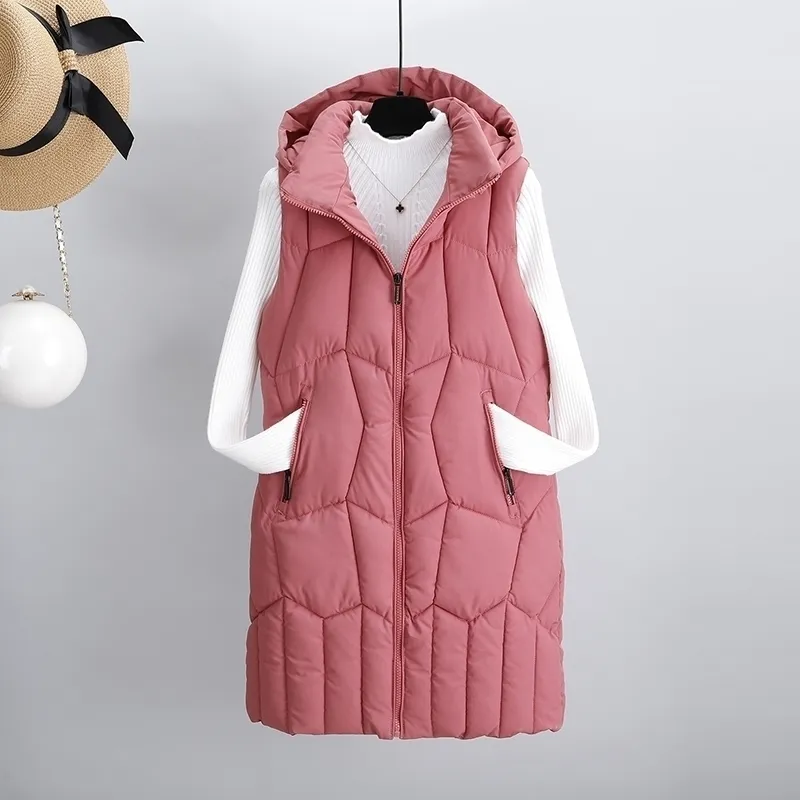 Premium Women's Long Parka Vest: Thick & Warm Winter Waistcoat with ...