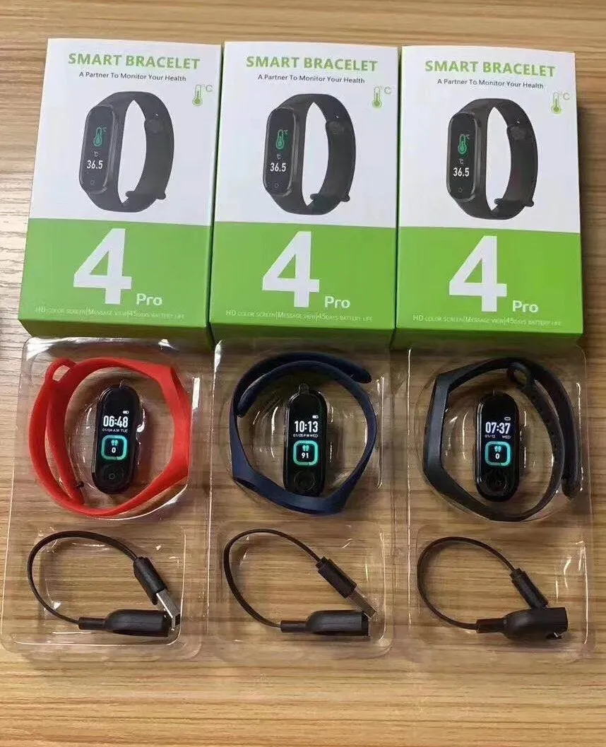 M4 Smart Watch Band: Fitness Tracker, Heart Rate & Blood Pressure ...