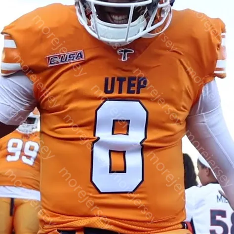 UTEP Miners Football Jersey NCAA College Aaron Jones Gavin Hardison ...