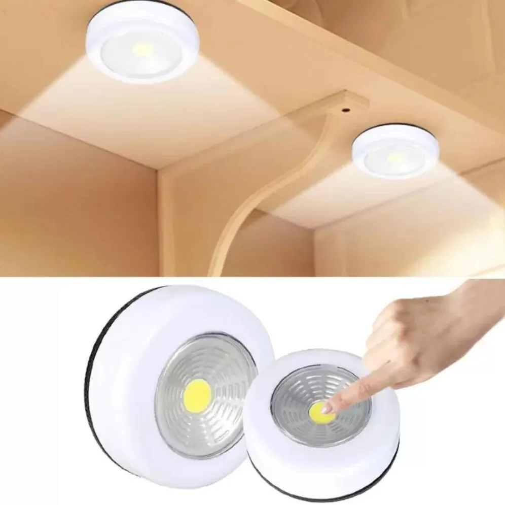 Touch Night Light: Battery Operated LED Tap Light, 3W Stick On Lamp For ...