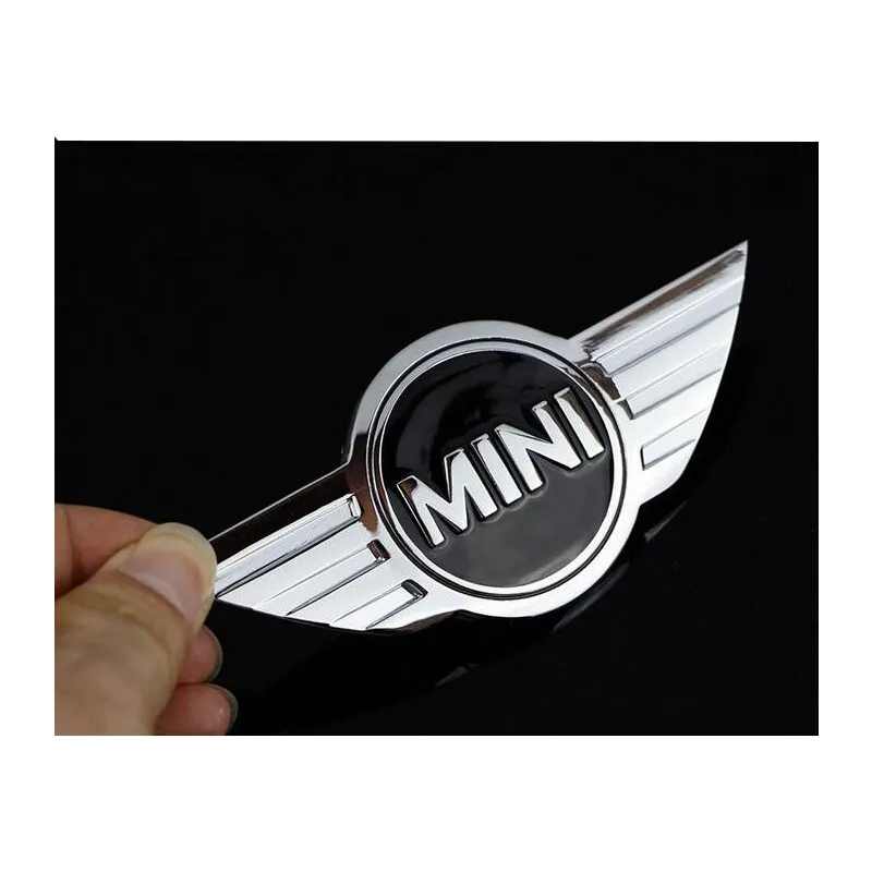 Mini Cooper Logo 3D Car Stickers Metal Emblems For MINI Car Front Badge ...