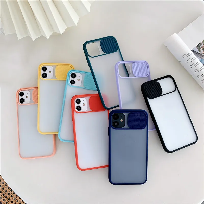 Shockproof Slide Camera Lens Protection Sublimation Phone Cases For ...