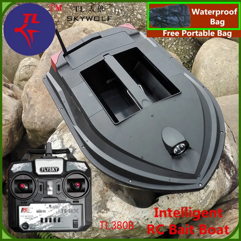RC Fishing Boat With 3KG Bait Capacity Double Motor Remote Control Fish ...