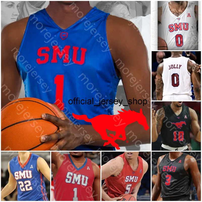 Custom SMU Mustangs Women's Basketball Top Featuring Tyson Jolly, Isiaha Mike Feron, Hunt, Ethan ...